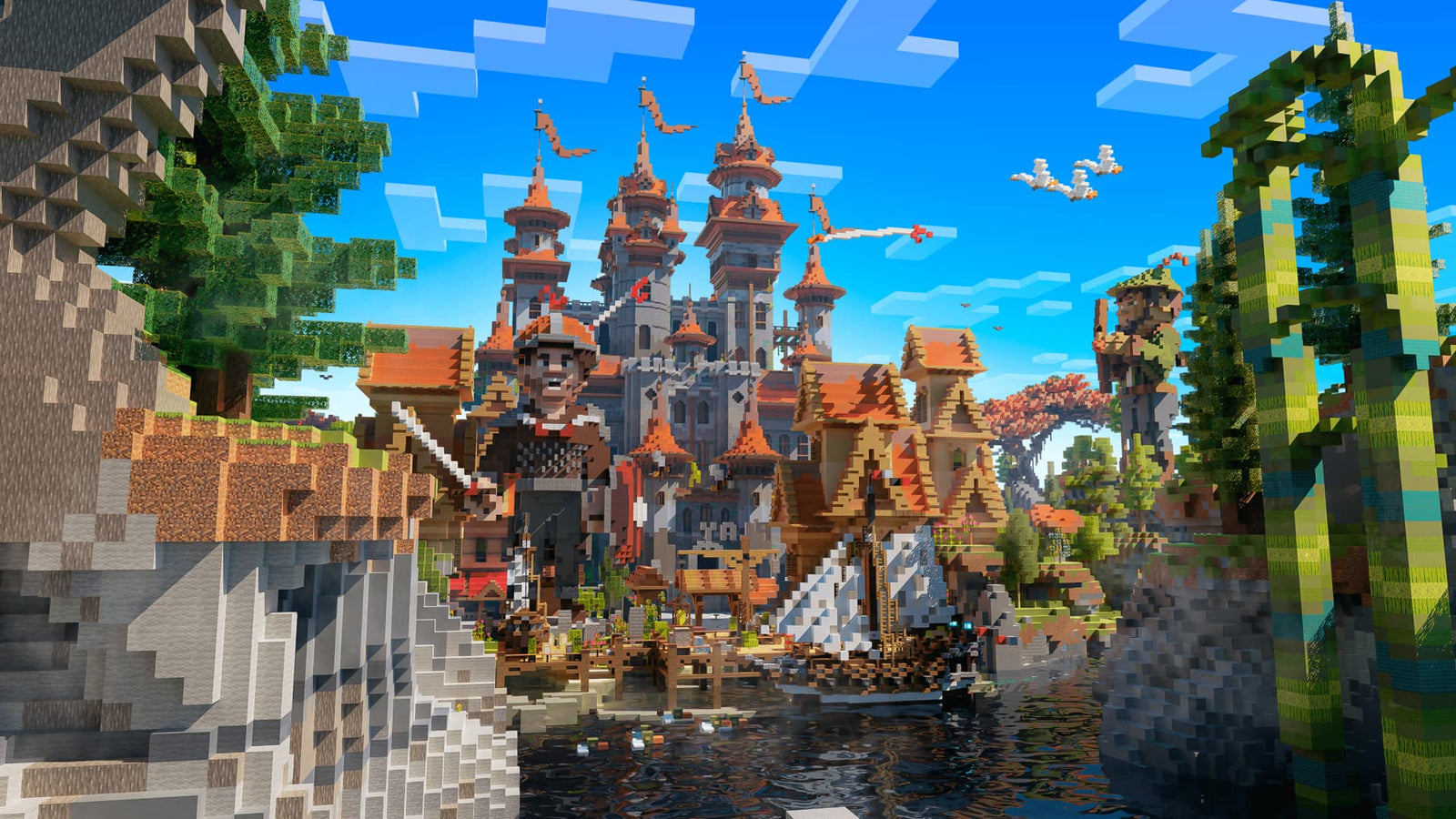 Minecraft Lobby - Castle of Orange - for minecraft servers – OriginBuilds