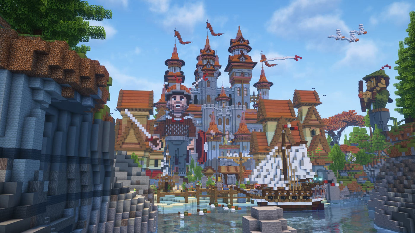 Minecraft Lobby - Castle of Orange - for minecraft servers – OriginBuilds
